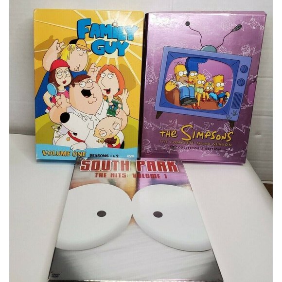 Media | Animated Tv Comedy Box Sets Simpsons South Park Family Guy ...